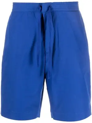 Officine Générale Joaquim Cotton Shorts - Blue