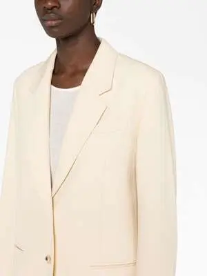 TOTEME Tailored Single-breasted Blazer - Neutrals