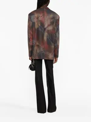 Attico Glen Tie-dye Blazer - Brown