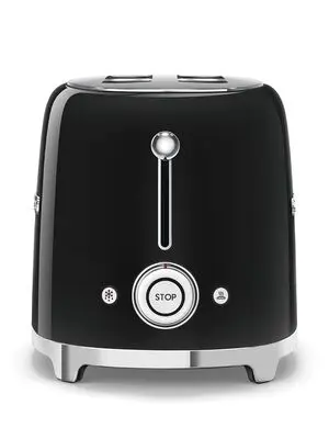 SMEG Embossed-logo Toaster - Black