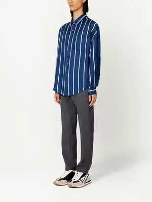AMI Paris Striped Button-up Shirt