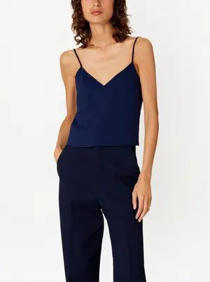 AMI Paris V-neck Camisole Top - Blue