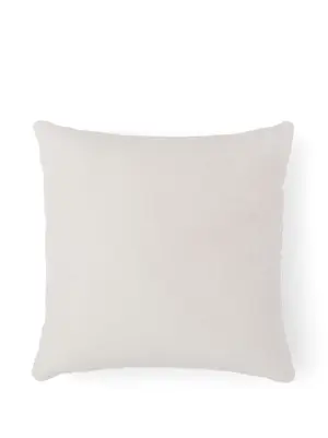 Prada Embroidered-logo Sheepskin Cushion