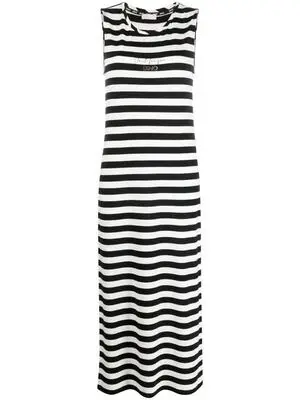 Liu Jo Striped Slogan-print Dress