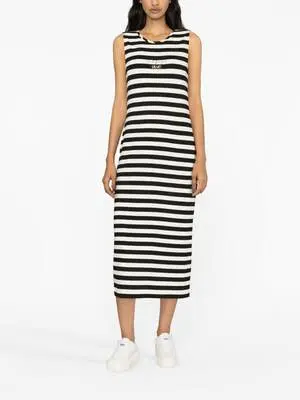 Liu Jo Striped Slogan-print Dress