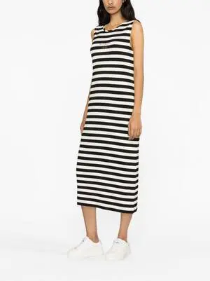 Liu Jo Striped Slogan-print Dress