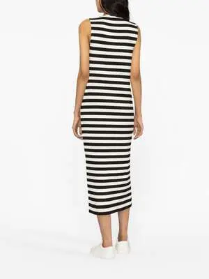 Liu Jo Striped Slogan-print Dress