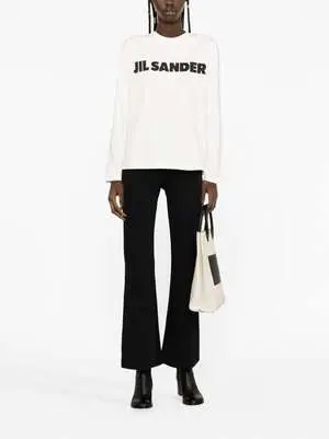 JIL SANDER Logo-print Sweatshirt - White