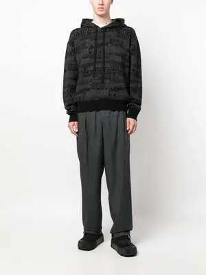 Dsquared2 Intarsia-knit Drawstring Hoodie