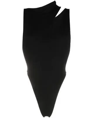 MANURI Bambina Cut-out Bodysuit - Black