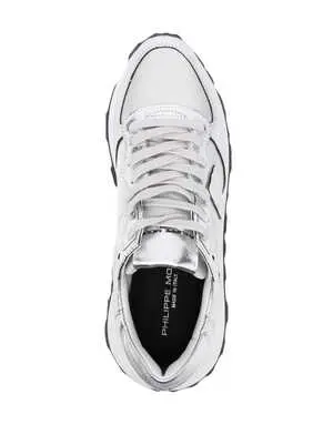 Philippe Model Panelled Low-top Sneakers - Silver