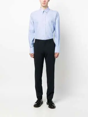 Dsquared2 Logo-print Long-sleeve Shirt - Blue