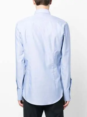 Dsquared2 Logo-print Long-sleeve Shirt - Blue