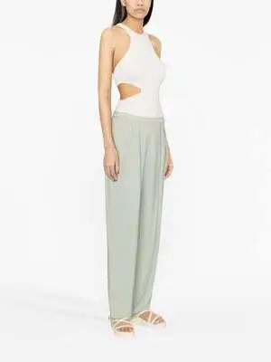 Norma Kamali Pleated Tapered Trousers