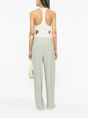 Norma Kamali Pleated Tapered Trousers