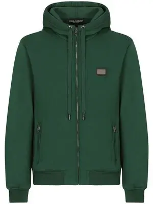 Dolce & Gabbana Logo-plaque Cotton Hoodie
