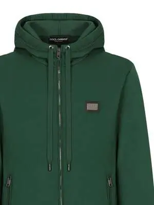 Dolce & Gabbana Logo-plaque Cotton Hoodie