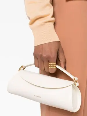 JIL SANDER Small Cannolo Shoulder Bag - White