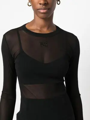Alexander Wang Semi-sheer Mesh Top