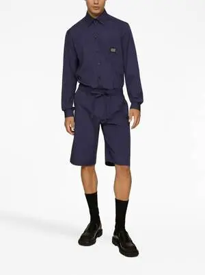 Dolce & Gabbana Logo Tag Track Shorts - Blue