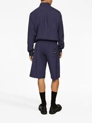 Dolce & Gabbana Logo Tag Track Shorts - Blue
