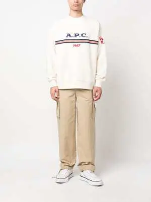 A.p.c. Adam Logo-print Cotton Sweatshirt