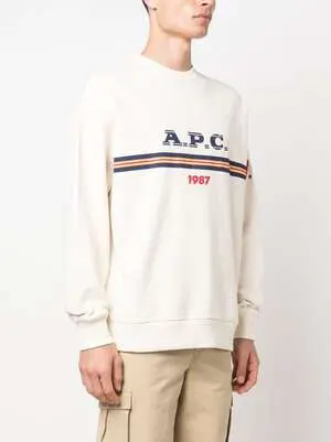 A.p.c. Adam Logo-print Cotton Sweatshirt