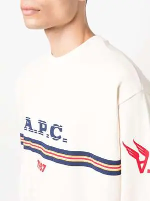 A.p.c. Adam Logo-print Cotton Sweatshirt