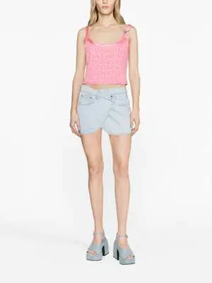 Versace Allover Safety-pin Top
