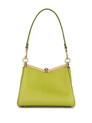 Etro Vela Leather Shoulder Bag - Green