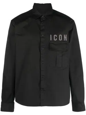 Dsquared2 Slogan-embellished Long-sleeve Shirt