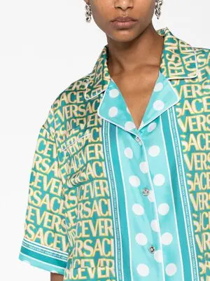 Versace Allover Silk Shirt