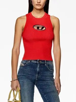 DIESEL M-onerva Logo-plaque Tank Top