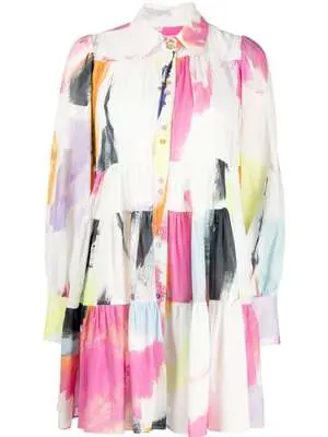 Aje Vie Smock Button-up Dress