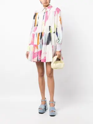 Aje Vie Smock Button-up Dress