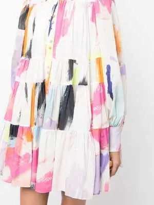Aje Vie Smock Button-up Dress