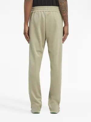 Palm Angels Monogram-embroidered Striped Track Pants - Grey