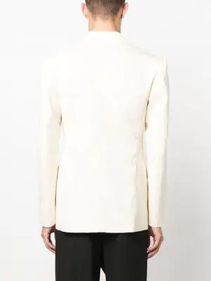 MAISON MARGIELA Double-breasted Mohair-silk Blazer