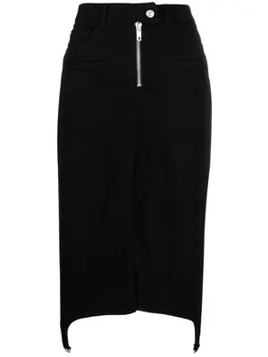 COURREGES Asymmetric Denim Skirt