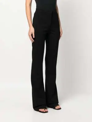 Pinko High-waisted Flared Trousers - Black