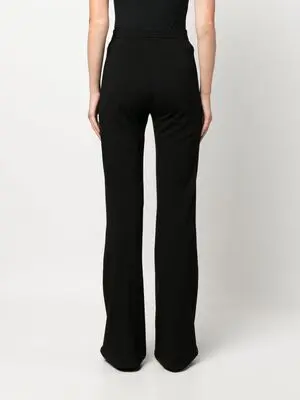 Pinko High-waisted Flared Trousers - Black