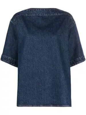TOTEME Denim Short-sleeve Top