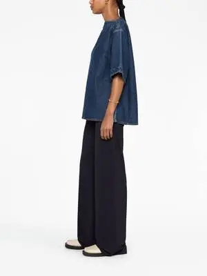 TOTEME Denim Short-sleeve Top