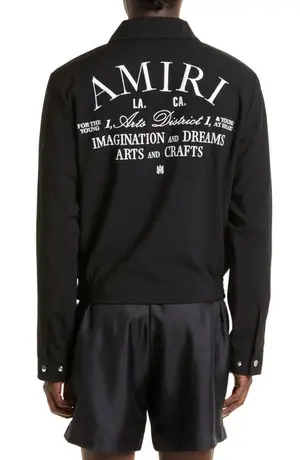 Amiri Arts District Wool-blend Blouson Jacket