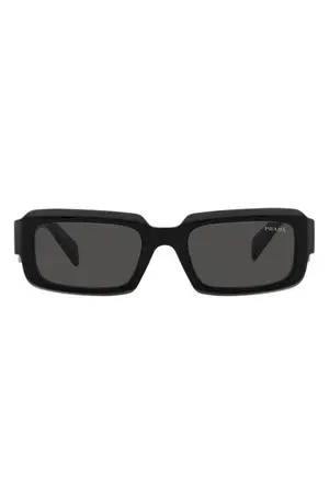 Prada 55mm Cat Eye Sunglasses - Black