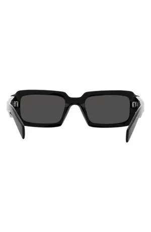 Prada 55mm Cat Eye Sunglasses - Black