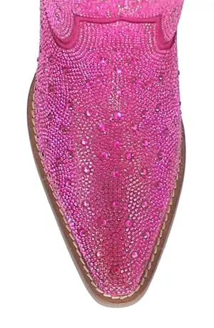 DINGO Rhinestone Western Boots - Fuchsia