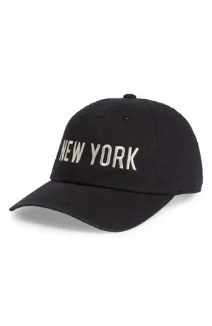 American Needle New York Cotton Baseball Cap - Black