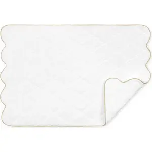 MATOUK Cairo Scallop Quilted Tub Mat - Sand