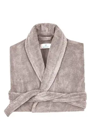 MATOUK Milagro Cotton Terry Cloth Robe - Platinum